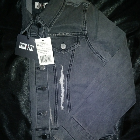 Iron Fist | Jackets & Coats | Rare Iron Fist Loose Tooth Denim Jacket ...